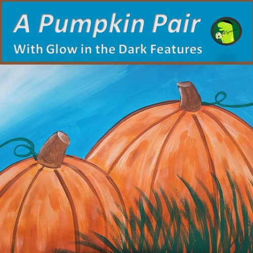 Thanksgiving, A Pumpkin Pair with Acrylic Painting Video by ARTy-saurus