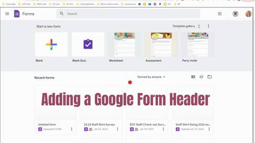 Muted colors Google Form Headers | Editable Canva Template | Data ...
