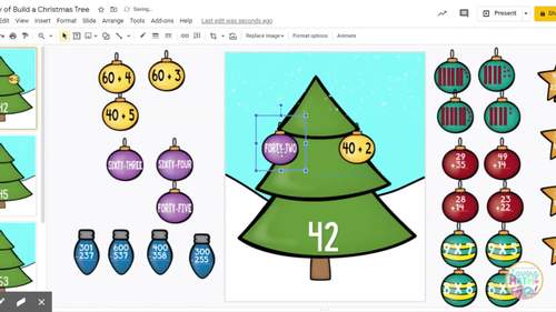 Christmas Math - Build a Christmas Tree PLUS DIGITAL VERSION by Loving Math