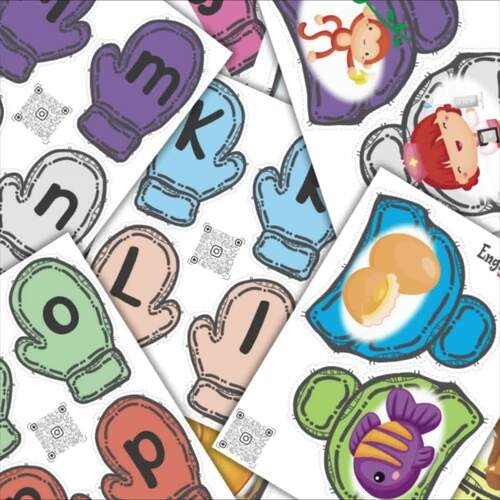 Preschool/Christmas Alphabet Hats & Mittens Matching/Winter Literacy ...