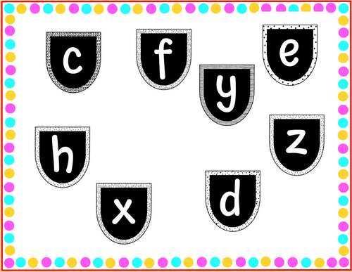 Printable Black and White Bunting Banners, Classroom Bunting Banners ...