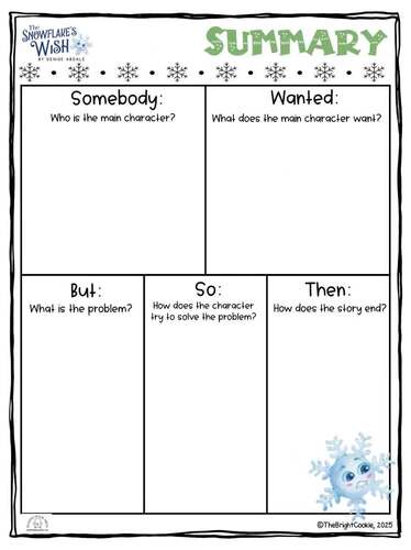 A Snowflake's Wish | Winter Book Activities- Perseverance, Art ...