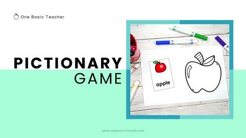 Pictionary Morning Meeting Activity l School Theme by One Basic Teacher