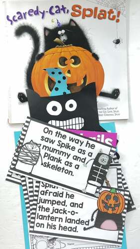 Scaredy Cat Splat Halloween Read Aloud Book Activities & Comprehension