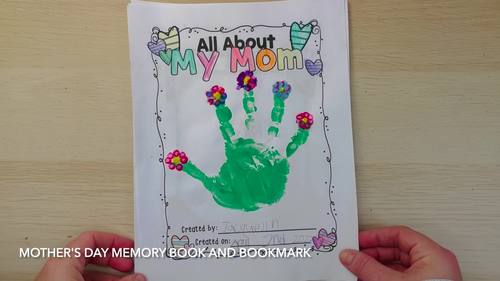 Mother's Day All About My Mom Book and Bookmark by Kiddie Concepts