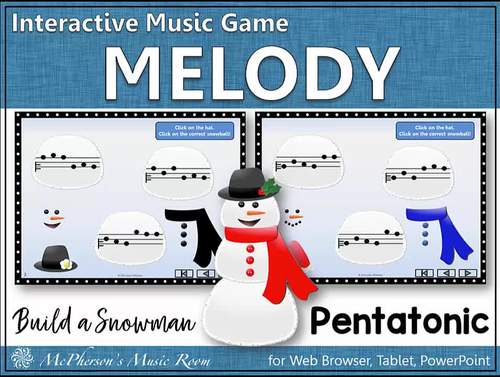 Solfege | Winter Music | Pentatonic Interactive Melody Game {Build a ...