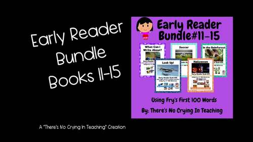 Mini Book Bundle: #11-15 (Fry Sight Words) by There's No Crying In Teaching
