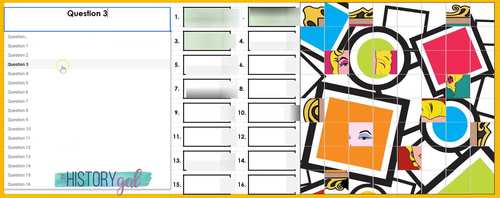 1960s Mystery Picture Reveal Review Activity (Kennedy, Johnson, Nixon)