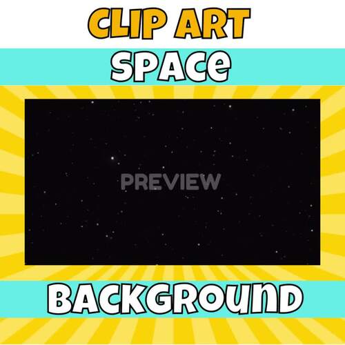 Simple Space Background Clipart Animated Images by Teachers Resource Store