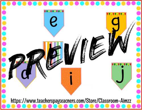 Printable Bunting Banners, Classroom Bunting Banners, Editable Wall Display