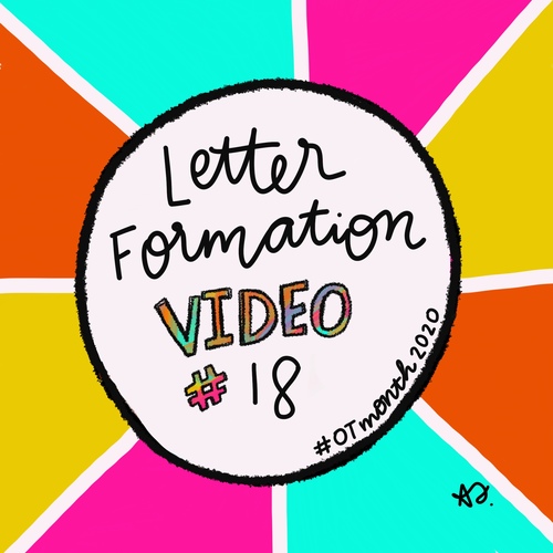Letter Formation Video #18 — p g q by The ColorfullyEnthused OT | TPT