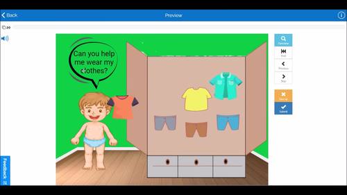 Dress Up Memory Game Level 1 Boom Cards™ by Mau SLP | TPT