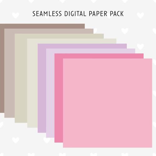 Plain Solid Pastel Rainbow Colours Digital Paper Pack for Backgrounds ...