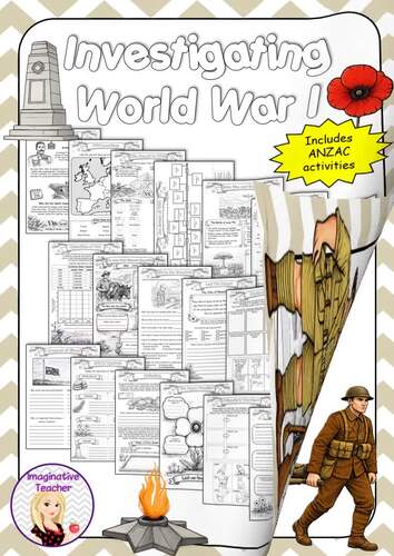 Investigating World War 1 and ANZAC Day by Imaginative Teacher | TPT