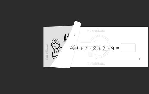 Montessori Math Addition Snake Game Booklets for Addition Facts Fluency ...