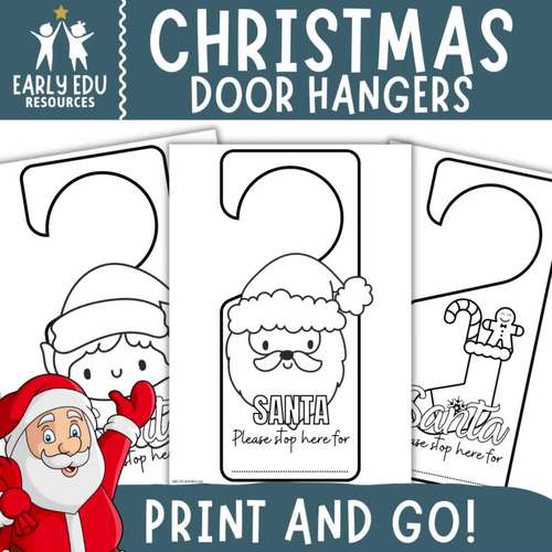 christmas door hanger printable