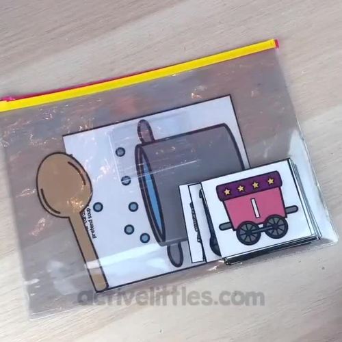 Math and Literacy Centers Letter C + Letter D Busy Bag Preschool Pre-K