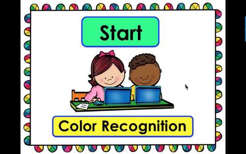 Color Recognition PowerPoint Game Self-Checking With Sound Digital Center