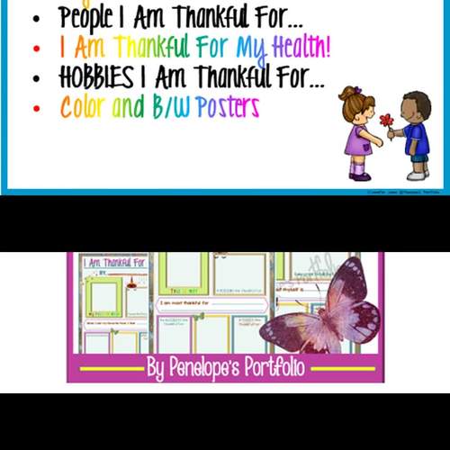 Gratitude Lesson: Thankfulness Posters - Grateful (SEL) by Penelope's ...