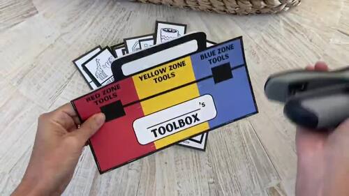 Coping Skills Toolbox and Cards - Zones by Counseling Tools By Jenn