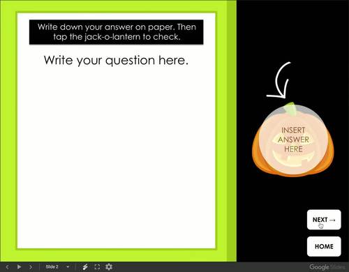 Google Slides PPT Game Template | Digital Editable Self-Checking ...
