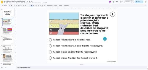 8th Grade Earth Science Practice Test Questions | TPT