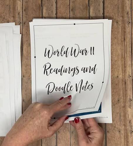 World War 2 Readings, Doodle Notes™, and Centers Activity for 5th Grade