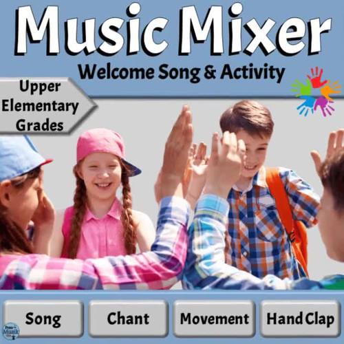 Back to School Music Activities Song Hand Clap Movement - Upper Elementary