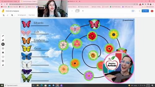 Butterfly Race Game on Jamboard by Maestra Antces Rivas | TPT
