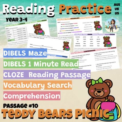 Reading Practice - #10 - Teddy Bears Picnic - Fiction - Year 3 & 4 (DIBELS)