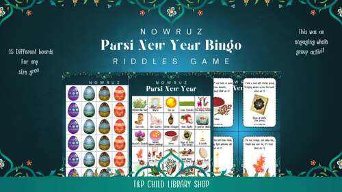 Nowruz Riddles Bingo Riddles Game Speech & Language Therapy Activities.