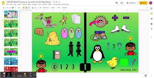 Trouvez-le! - Les sons É, EZ, ER - Google Slides™ by Mme Bock | TPT