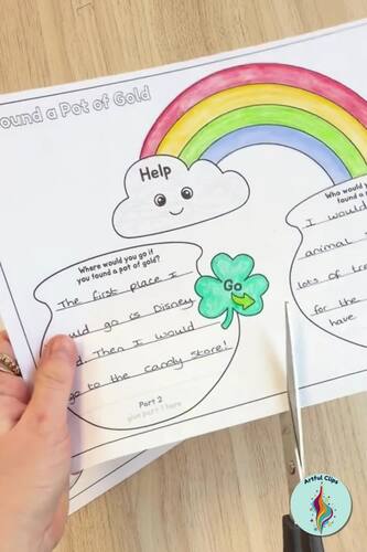 If I Found a Pot of Gold I Would, Printable St Patrick’s Day Writing Craft