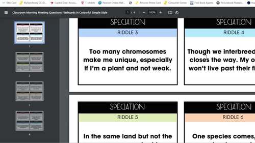 Speciation Riddle Scavenger Hunt | NGSS-Aligned High School Biology ...