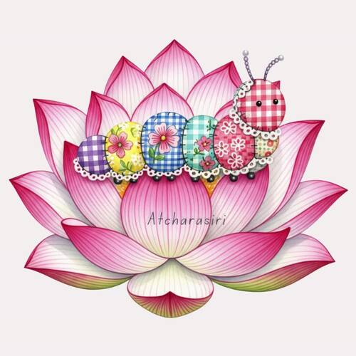 Cute Patchwork Caterpillar Clipart Bundle - 15 PNG Files, Transparent ...