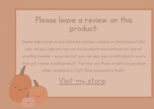 Number Line 0 to 20 Printable Desk Tags - Fall & Autumn Printables