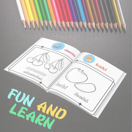 Fruits coloring pages - back to school activity for kids - fruits ...