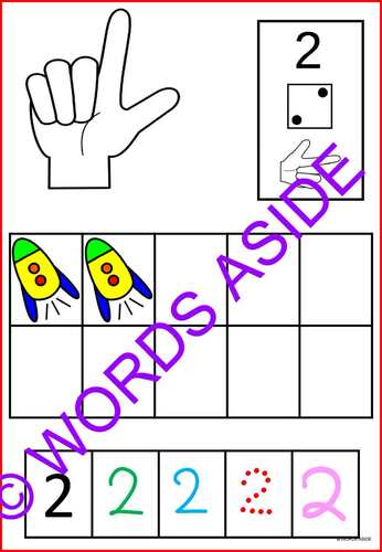 Number Sense Poster Visual Support Aids SPACE by Words Aside | TPT
