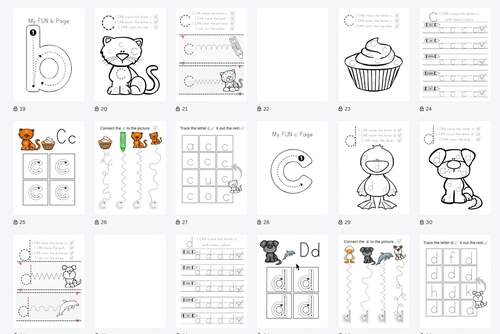 Printing Practice Worksheets Complete Alphabet Including Letter f ...