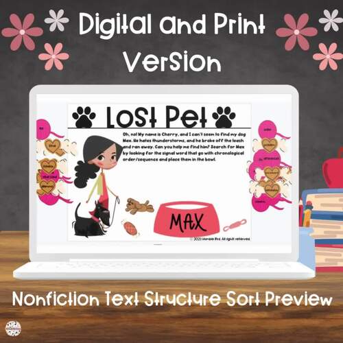 Middle School ELA Nonfiction Text Structure by Humble Bird | TPT