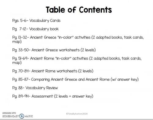 Ancient Greece and Rome (Special Education) Contributions - geography ...