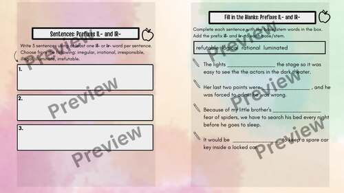 Morphemes: Prefixes in-, im-, il-, ir-, New Ontario Language Curriculum