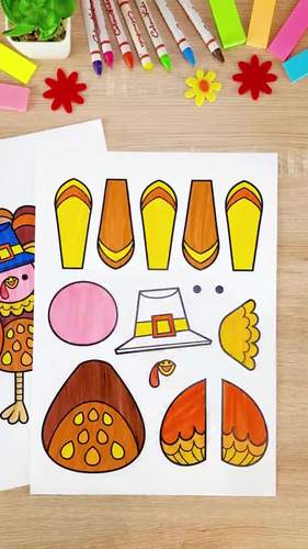 Thanksgiving Turkey Craft Fine Fine Motor Skills Activities Scissor