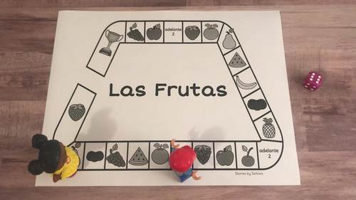 Spanish Board Game--Food Groups: Fruits / Las Frutas by Stories by Senora