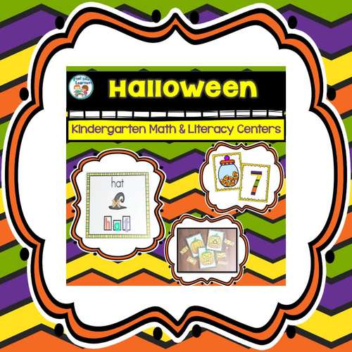 Halloween Math and Literacy Centers | October Activities for Kindergarten