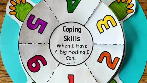 Coping Skills Turtle Craft & Story / Teach Young Students To Deal With ...