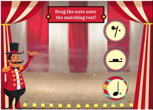 Match and Identify Notes and Rests - Interactive Music BOOM Cards Level 2