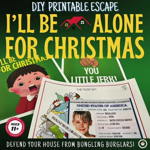 Home Alone Printable Christmas Escape Room, Team-Building Middle, High ...