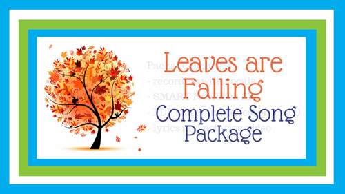 Fall - Autumn Song | Unison or 2-Part Round | mp3, Music, Lessons ...
