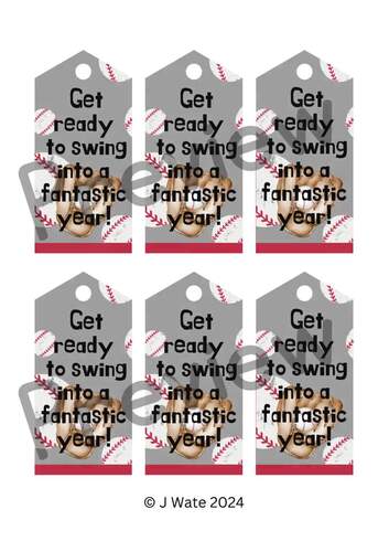 Back to School Gift Tags & Sports Themed First Day Reward Tags | Open Day